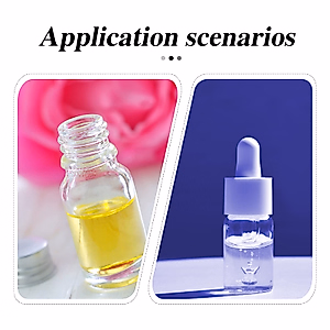 Beaupretty 100Pcs Glass Dropper Cap Serum Vial Trumpet Dropper Head Cap Eye Dropper Bottle Cap for Travel Test Sample Perfume Bottle