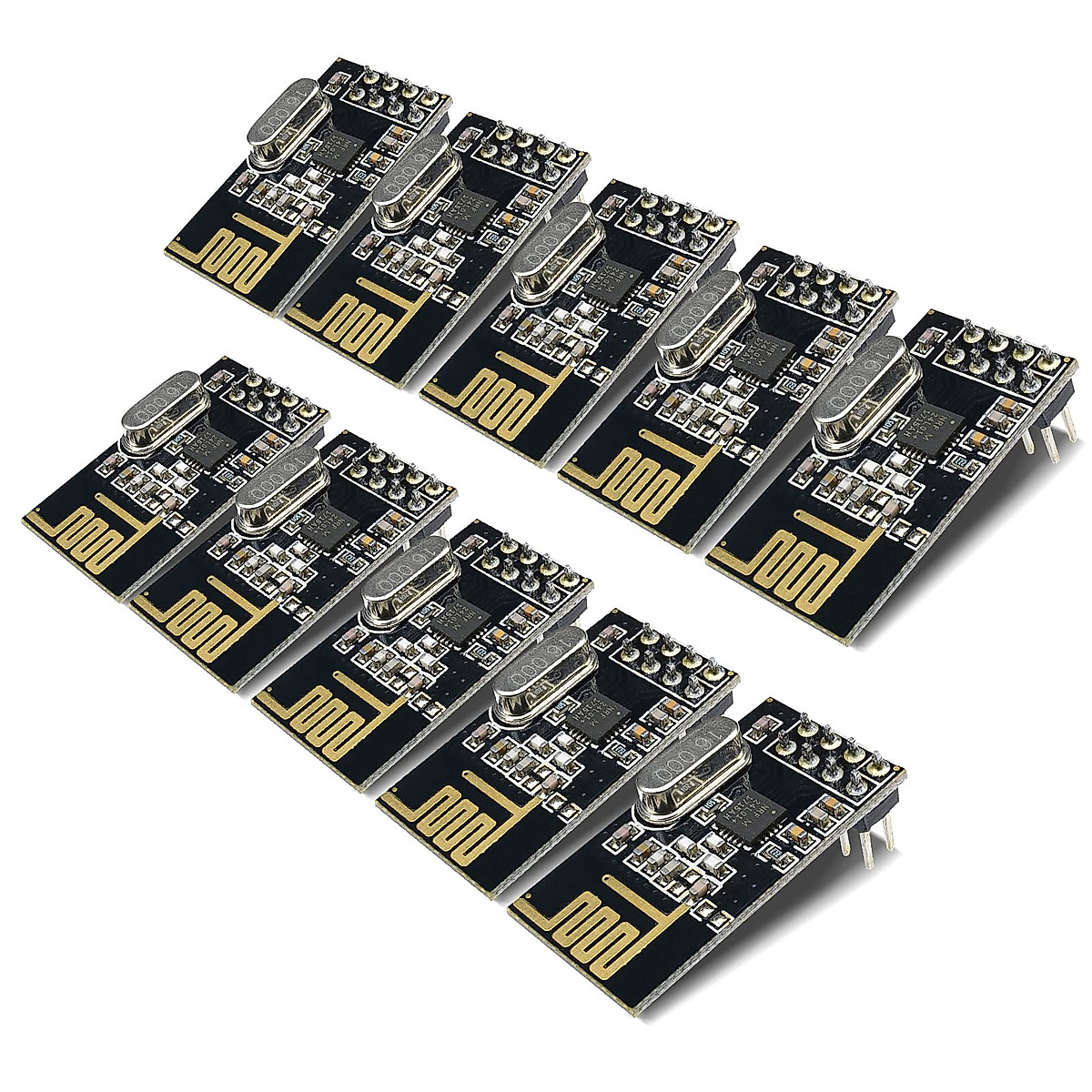 Aideepen 10PCS NRF24L01+ 2.4GHz WL Transceiver Module R-F Transceiver Module