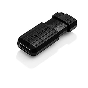 Verbatim 16 GB Pinstripe USB Flash Drive, Black 49063