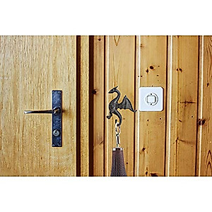 Mewuthede 1 Pcs Decorative Rustic Cast Iron Wall Hook Hanger Dragon Shelf Bracket Heavy Duty …