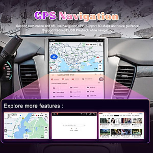 for Chevroler Suburban Tahoe GMC Yukon 2014-2020 Head Unit 14.4 Inch Qualcomm Android Car Radio Stereo Replacement Touch Screen Android Auto GPS Navigation Multimedia Play