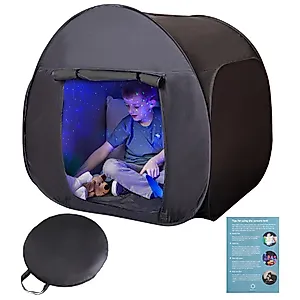 Sensory Tent | Calm Corner for Children to Play and Relax | Sensory Corner | Helps with Autism, SPD, Anxiety & Improve Focus | Black Out Sensory Tents for Autistic Children | Small