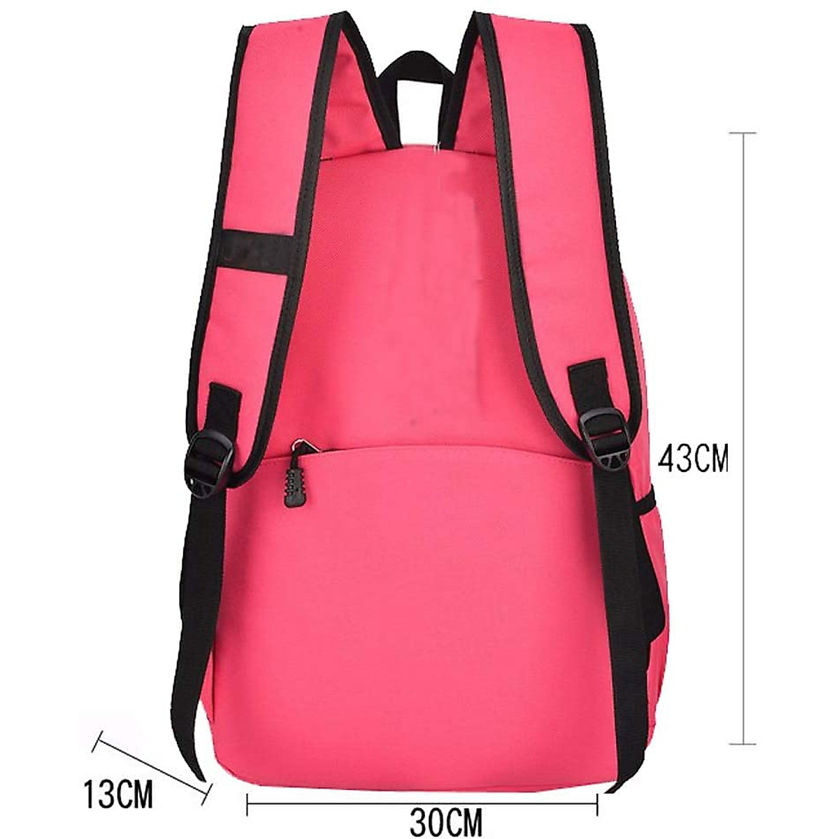 Hotmiss College Student Cute Cat Ear Canvas School Laptop Backpack Bags for Boys Girls Lightweight Daypack Travel Bag