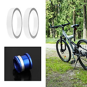 ECSiNG 10PCS Bicycle Chainring Bolt Spacers Washer Aluminum Alloy Double Ring to Single Gasket for Bike Headset Chainwheel Chainring 2mm Thickness 10mm Inner Diameter