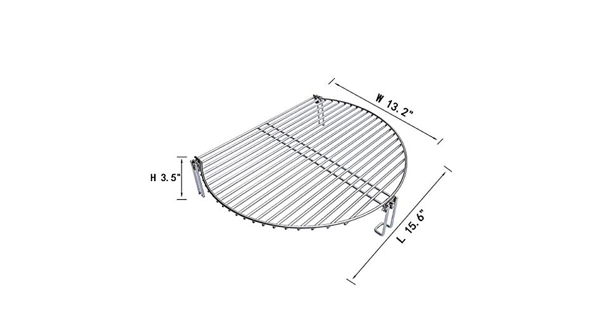 Onlyfire Stainless Steel Grill Expander for Charcoal & Ceramic Grills