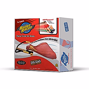 The Original Roller Racer Junior Flying Turtle Sit Skate, Kid Powered, No Motor, No Pedals, No Batteries, Power by Zig zag Motion, Promotes Active Play in or Outdoors, Non-marring Skate Wheels