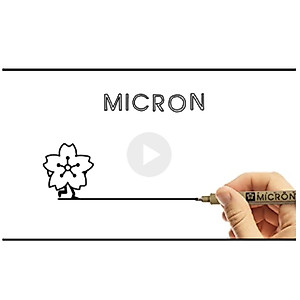 Sakura Pigma 50033 Micron Blister Card Ink Pen Set, Black, 003 Black 6CT