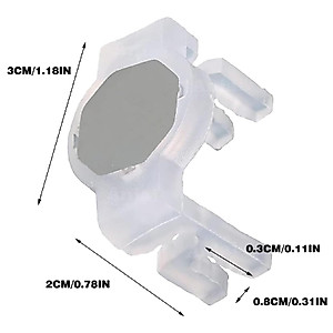 Aniai Extra Strong Magnetic Christmas Light Clips,Thicker Square Nickel-Plated Magnet Clips,Hang Hooks for Outdoor Christmas String Light/3m Light/Strip Light/C9 Holiday Lighting Sockets,100pcs