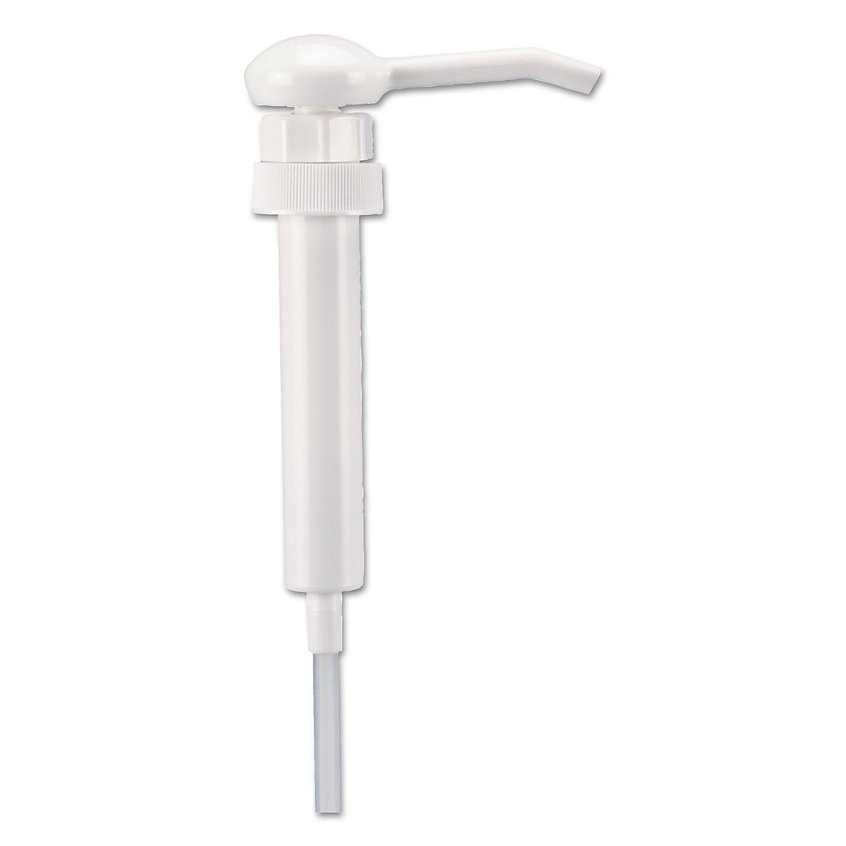 Boardwalk Siphon Pump, 1 oz/Pump, For 1 gal Bottles, Plastic, 12" Tube, White, 12/Carton
