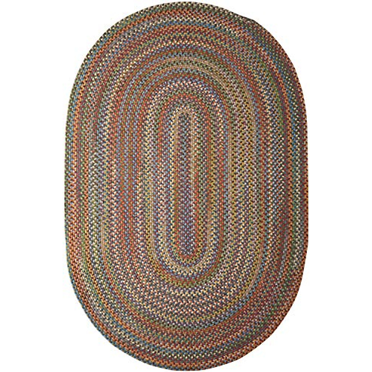 Colonial Mills Rustica Braided Rug, 8 by 11-Feet, Classic/Multicolor