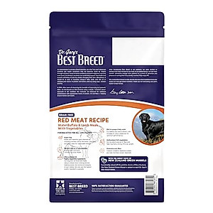 Best Breed Dr. Gary's Grain Free Red Meat Recipe Slow-Cooked in USA [Natural Dry Dog Food for All Breeds and Sizes] - 4lbs., Dark Brown