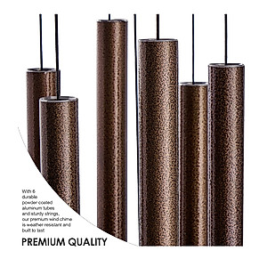 Vanquer Wind Chimes for Outside Deep Tone - 38'' Wind Chimes Outdoor Clearance, Deep Tone Wind Chimes, Windchimes Outdoors, Memorial Wind Chimes, Sympathy Gifts, Garden Patio Yard, Home Décor, Bronze