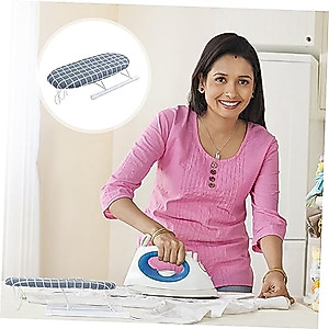 1pc Folding Ironing Board Ironing Protector Tabletop Ironing Board Iron Board Small Solid steam Iron Rest Ironing Pressing Board Travel Sleeve Ironing Rack Printing Fabric