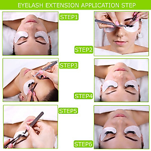 Qleng Eye Pads Lash Extensions Kit, 110 Pairs Hydrogel Patch Gel Pad Beauty Makeup Tool for Under Eyes Eyelash Extension