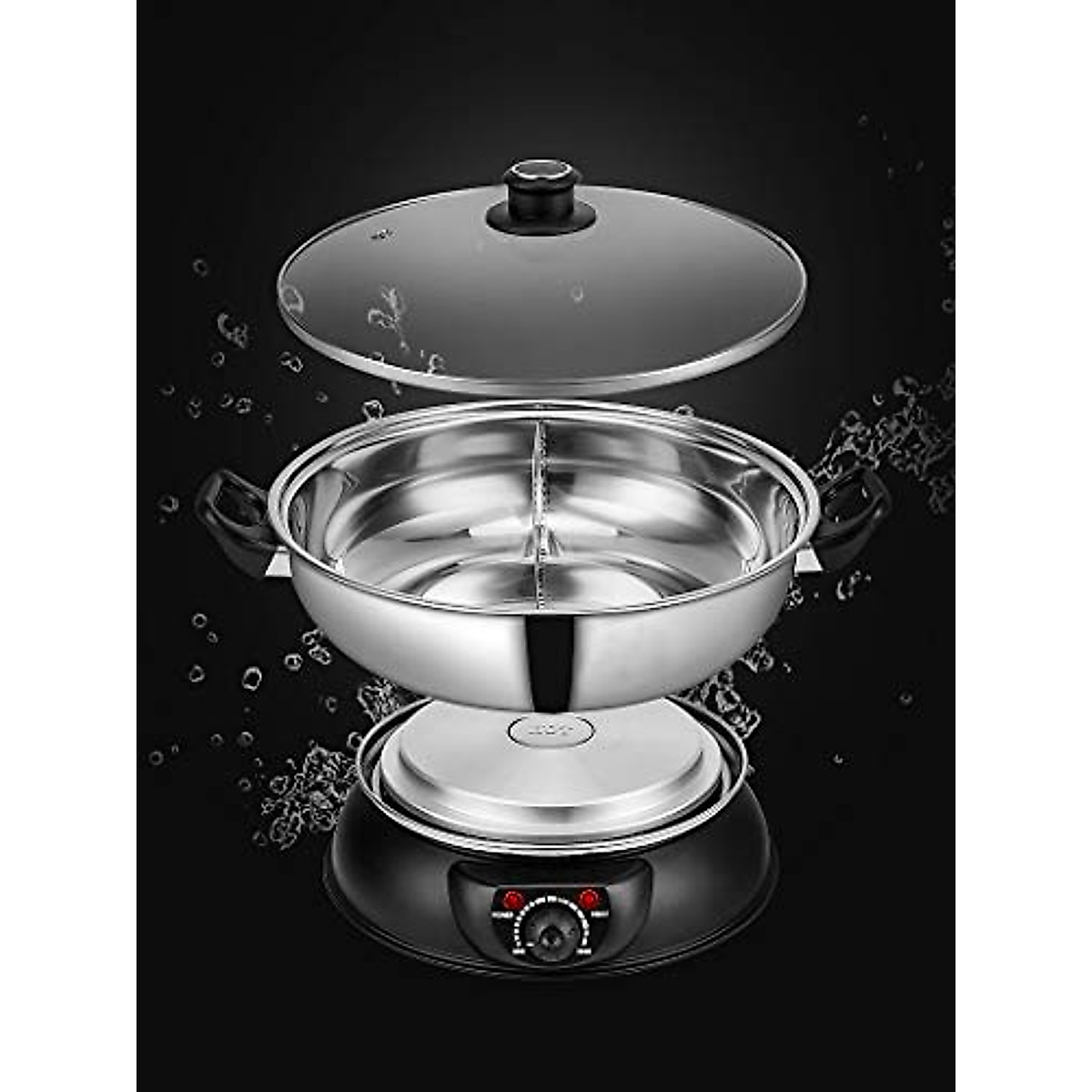 Sonya Shabu Shabu Hot Pot Electric Mongolian Hot Pot W/DIVIDER
