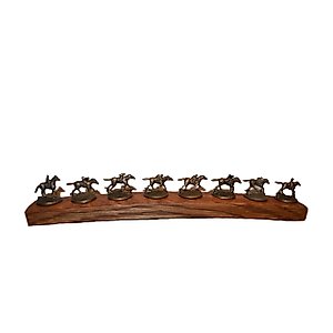 Personalized Laser Engraved Center Barrel Stave Stopper Cork Display Made To Fit Blanton's Bourbon Horse Stoppers- Wall Mountable
