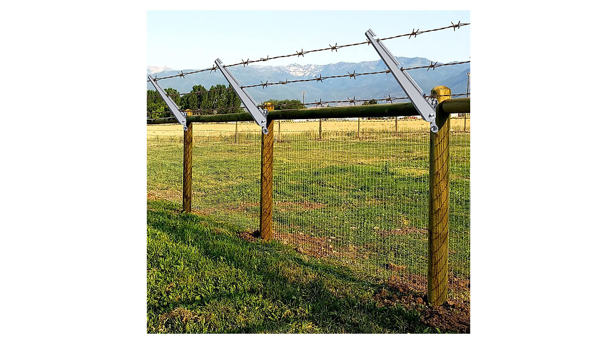 Hwedra Galvanized Barbed Wire Arm Extender - Easy Fence Height Boost