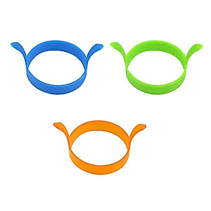 1pc Sturdy Silicone Egg Mold Fried Egg Rings Cooking Mold Egg Frying Mold Pancake Kitchen Tool
