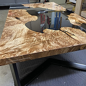 Deep Pour Epoxy Resin Kit Crystal Clear Liquid Glass 2-4 inch 1.5 GL, Food Grade Safe Self Levelling Epoxy Kit, Clear Epoxy Resin Wood Filler, Clear Casting Resin, River Table Epoxy Resin 2:1