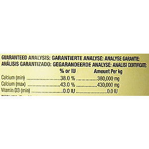 Zoo Med Repti Calcium Ultra Fine Precipitated Calcium Carbonate Reptile Supplement without Vitamin D3, 12-Ounce