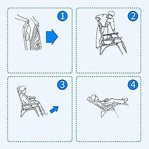 SikrEa Office Desk Chair Reclining Chairs Folding Beach Chair Outdoor Blanket Garden Bed Terrace Camping Beach Portable Lazy Lounger Chair Office Chair for Nap, Load 250 Kg Sun Lounger Chair