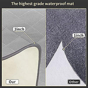 CoolShields Washable Puppy Dog Pee Pad, 34" X52" Extra Large, Waterproof Whelping Training Mat for Playpen Crate, Floor, Bed,Sofa and Trunk [Premium Fabrics That can be Used by Humans]