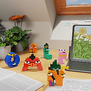 DullyDula Alphabet Series of Variations Building Bricks-Magnetic Blocks-Building Toys-Building Kit Blocks Bear Lovers/Birthday Gifts, Patchwork Toy Gifts for Ages 6 + / Adult Collector (697 Pieces)