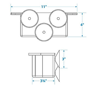 Seachoice Cockpit Organizer w/ 3 Suction Cups to Mount on Any Flat Service on Boat, White