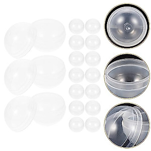 ABOOFAN Vending Machines 20pcs Gumball Vending Machine Capsules Bulk Small Round Capsules Clear Containers for, Party Favor Prize, Themed Party Favors 80mm Claw Machine Balls