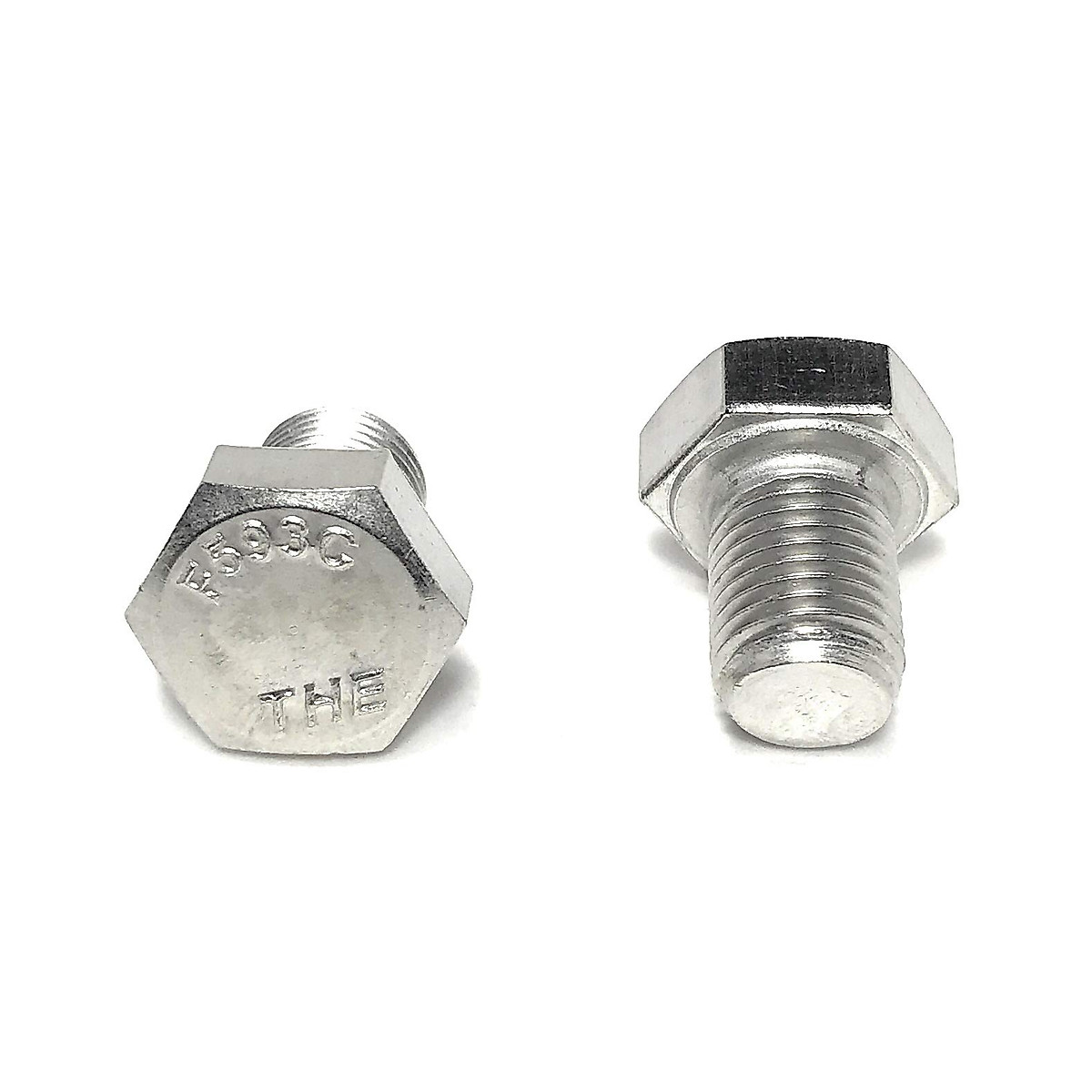 3/8-24x1/2 Stainless Steel Hex Cap Screws FT Hex Bolts 18-8 (UNF) FINE Thread (15 Pieces)