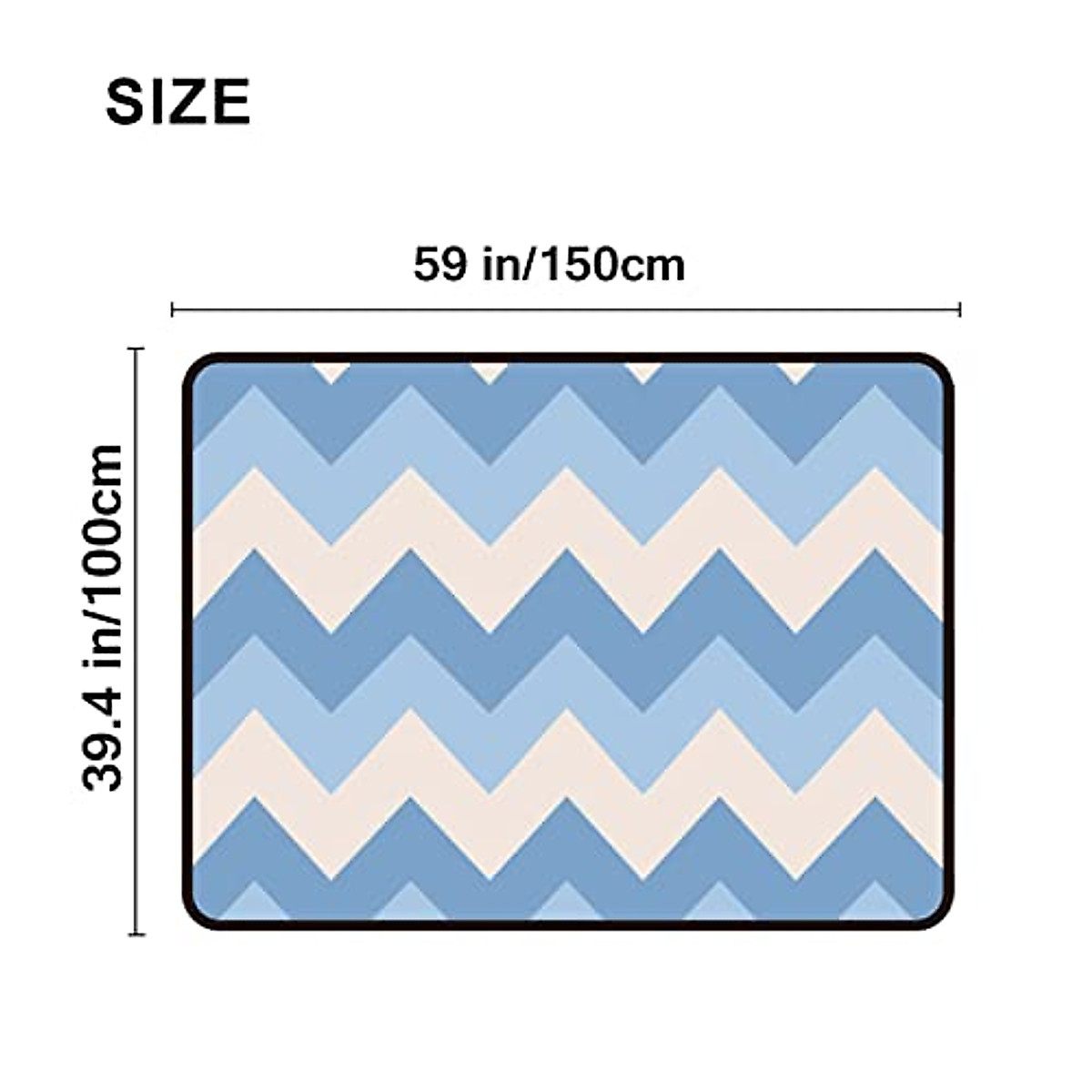 forestfish Fleece Throw Blanket Cozy Soft Portable Travel Blanket Compact for Long Car Airplane Train Rides 60" x 40", Blue