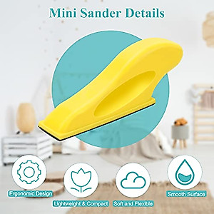 80+1P Mini Detail Sander Kit, AngleKai Micro Sander Set Detail Mini Sander for Small Projects, 8 Micro Detail Sander Paper 40/60/80/120/150/220/400/600 Grits Mini Detail Sander Paper for Wood Crafts