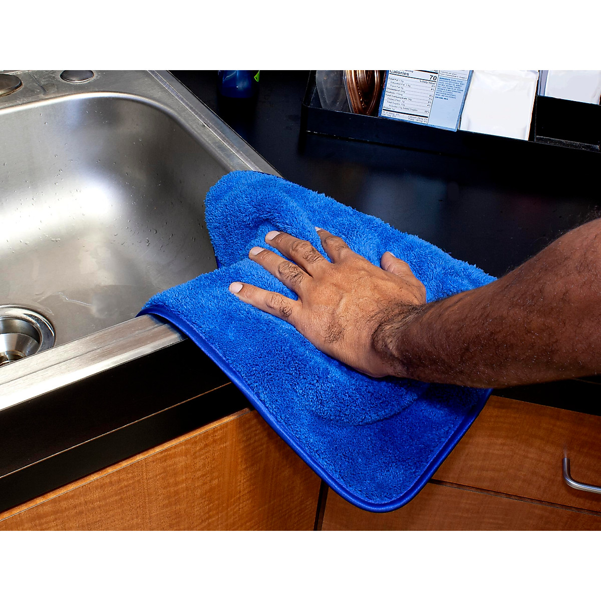 Eurow Double Density Microfiber Soft Fluffy Absorbent Shag Towels Scratchless Cleaning Drying Detailing 700GSM 12 X 16 Inches 10 Pack