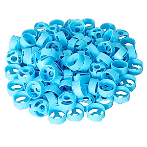 10ml Clear Glass Vials-2-1/2 Dram Clear Glass Headspace Vials with Self-Locking Caps and Rubber Stoppers, 100 Packs, 20mm Flat Bottom Lab Vial