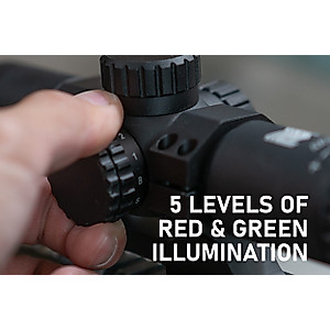 Monstrum Stealth 4x30 Fixed Magnification Scope | Black | MX1 Reticle