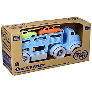 Green Toys Car Carrier, Blue CB - Pretend Play, Motor Skills, Kids Toy Vehicles. No BPA, phthalates, PVC. Dishwasher Safe, Recycled Plastic, Made in USA.