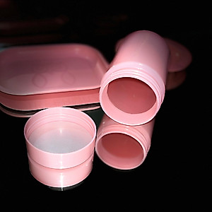 Stash Jar Smell Proof Container (500mL) for Herbs, Spices, Coffee, Teas & More, Double Sealed Air Tight Jar, Thick UV Protection Glass, Smell Proof Herb Storage, x2 Resealable Smell Proof Bags (Pink)