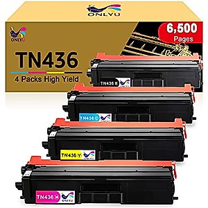 ONLYU Compatible Toner Cartridge Replacement for Brother TN436 TN436BK TN433 TN436BK TN431 for HL-L8360CDW MFC-L8900CDW HL-L8360CDWT HL-L8260CDW HL-L9310CDW MFCL8610CDW MFCL9570CDW Printer (4-Pack)