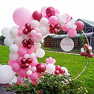 200pcs Small Pink Latex Balloons - 5 Inch Mini Thick Pink Birthday Balloons for Birthday & Wedding Decorations, Baby Shower