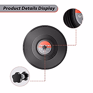 WEWU ROUNDS LP Vinyl Record Label Saver Vinyl Record Clean Saver Record Cleaning Protector Waterproof Label Saver Record Cleaner Clamp Care