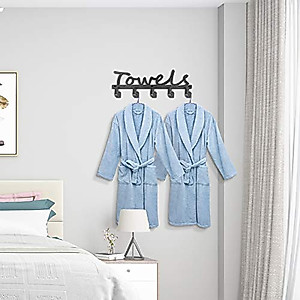 Qualward Bathroom Towel Rack for Wall Mount – Space Saving and Easy to Install Towel Holder Hooks for Bathroom Organizer Towels Robes Clothing, Kitchen, Pool(1 Pack)
