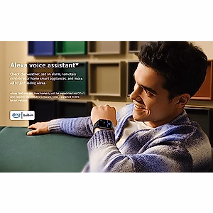 Smart Watch for Women Men - Answer & Make Calls, Alexa Build-in, Blood Oxygen (SpO2) 1.8 inch HD Screen iP68 Waterproof, Heart Rate Sleep Monitor, Fitness Tracker Compatible with Android and iOS Phone