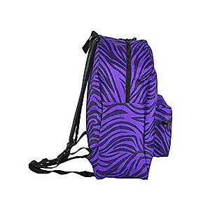 Outdoor Colorful Backpack (Purple Zebra)