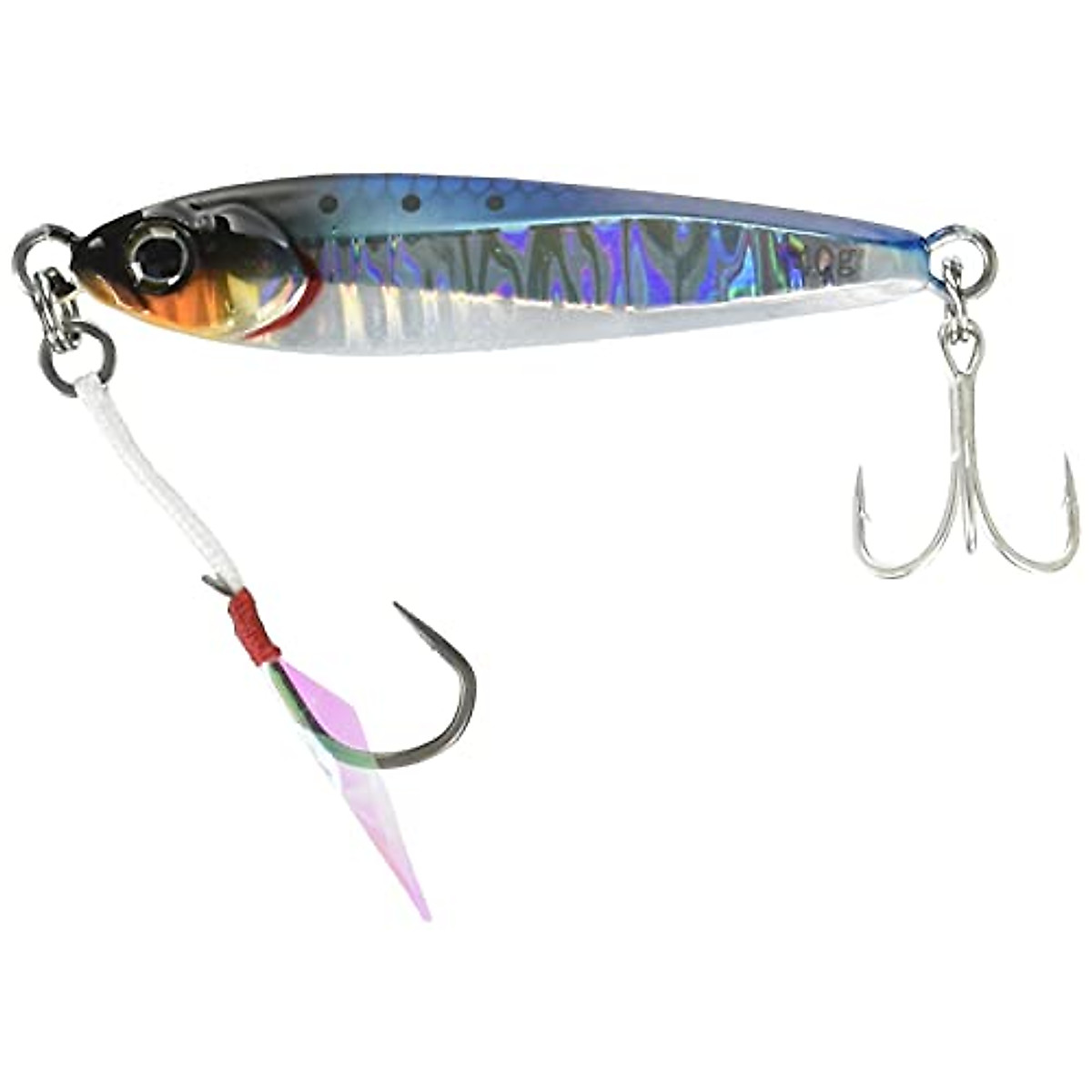 JACKALL Metal Jig Big Backer Jig, 2.7 inches (68 mm), 1.4 oz (40 g), Sardine / Magma Wave Holo