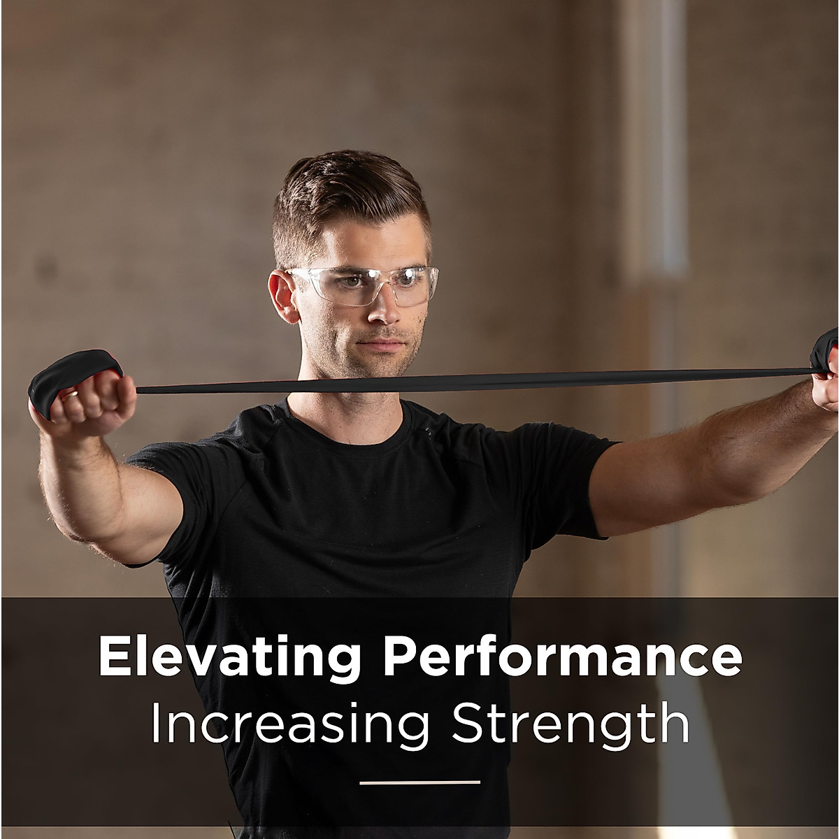 THERABAND Professional Latex Resistance Bands For Rehabilitation, Portable Fitness and Workout, Home Exercise, 5 Foot, Black, Special Heavy, Level 6, Individual Package