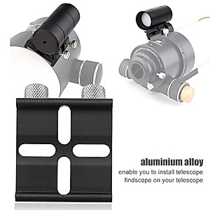 Dovetail Base for Finder Scope, Telescope Finderscope Mount Dovetail Slot Plate Screw Accessory for Celestron C8/C8HD/C925/C11HD, SKYRVER 80ED/102ED/130APO, SKYRVER 100ED