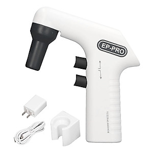 Electric Pipette Controller, 0.1-100ml Lab Digital Automatic Pipettor Motorized Pipette Filler with 6 Adjustable Speed, 2 Drainage System, LCD Display for Biology Chemical Lab