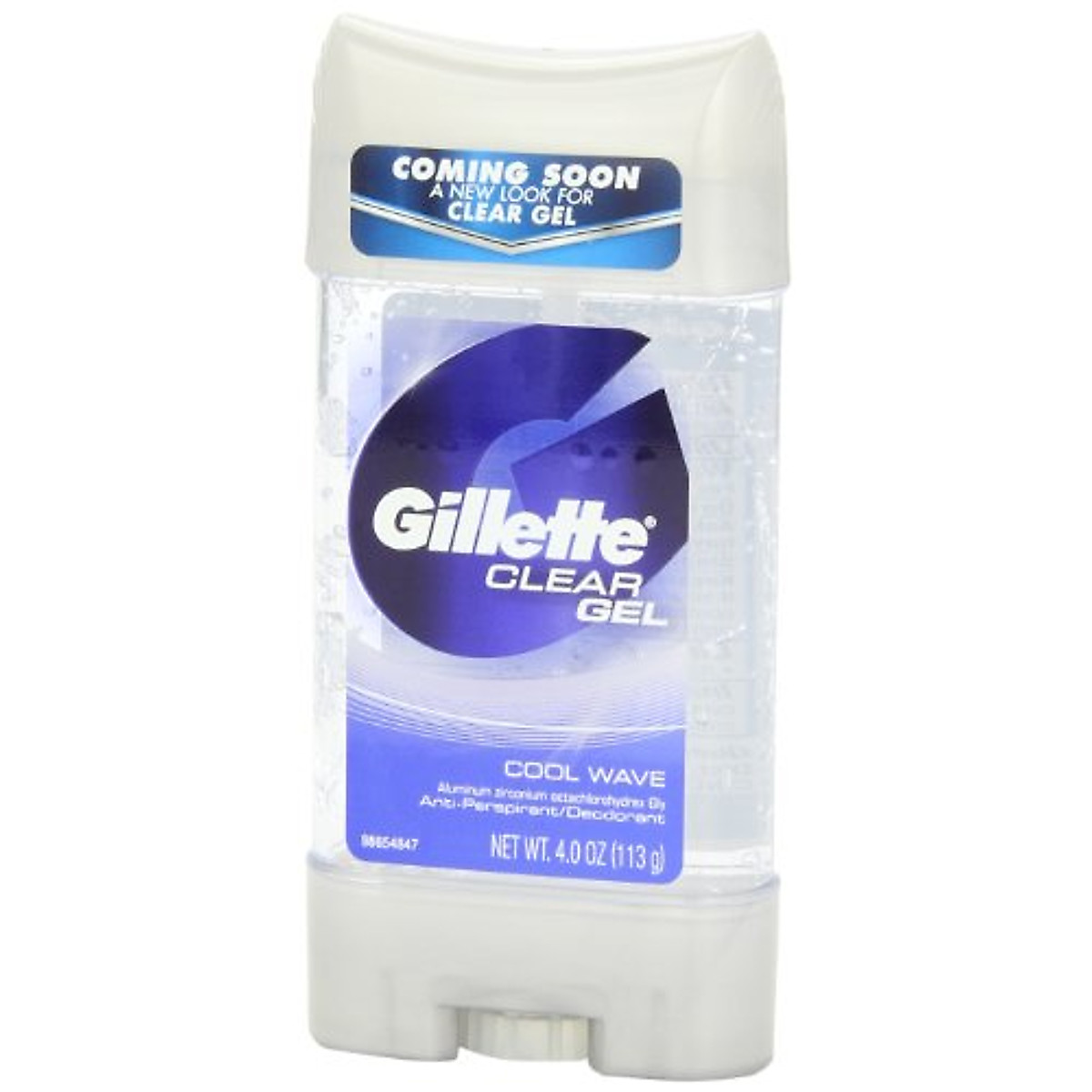 Gillette Anti-Perspirant Deodorant Clear Gel, Cool Wave 3.8 oz (Pack of 3)