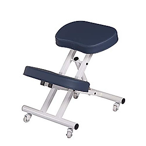 Master Massage Ergonomic Steel Kneeling Chair PREFECT FOR Home, Office & Meditation-Royal Blue