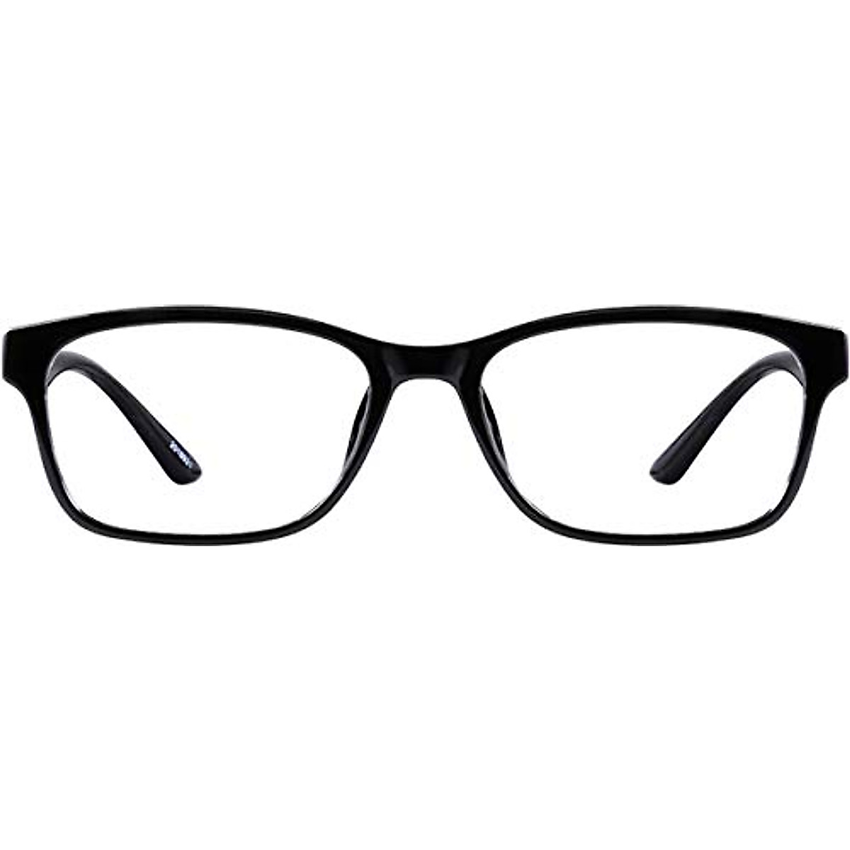 ZENNI Blue Light Blocking Glasses for Women Men Basic Black Rectangle Frame Relieve Digital Screen Eye Strain TR90 Light Eyewear
